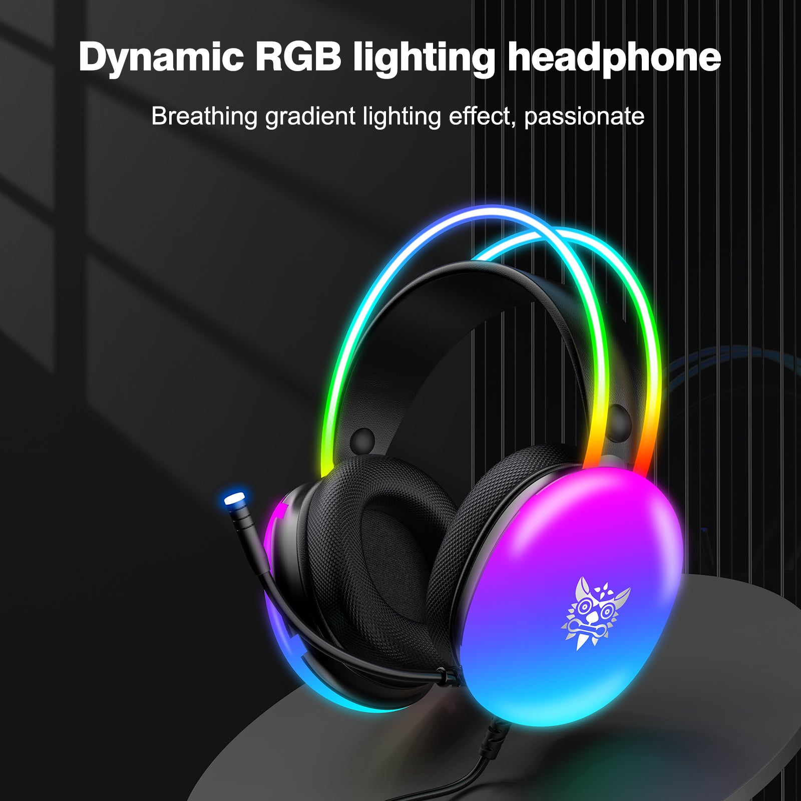 ONIKUMA X25 RGB Gaming Headset Wired Stereo Headphone with Noise ...