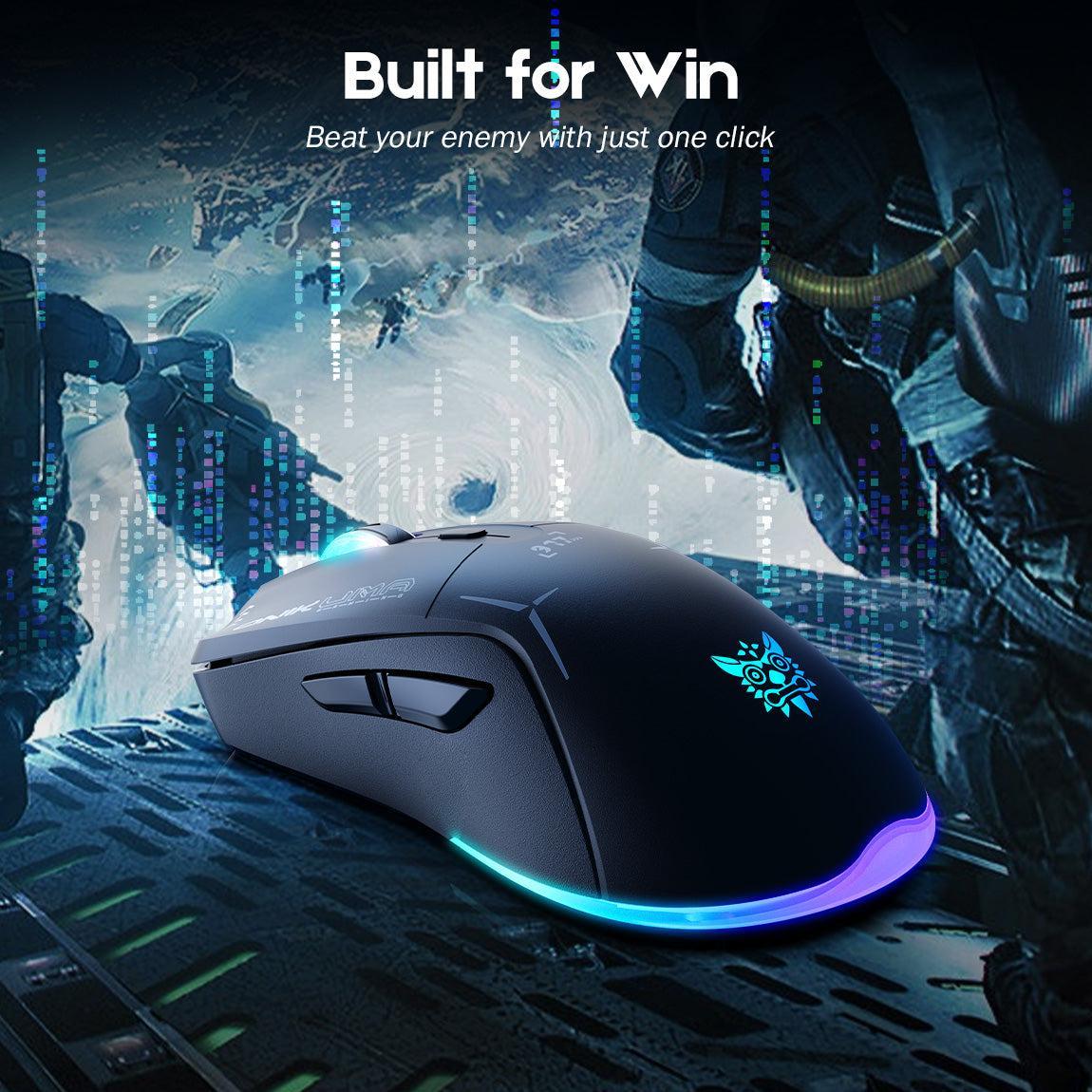 Onikuma CW917 Wireless Gaming Mouse, 4800 DPI Wired/Wireless Gamer Mou ...