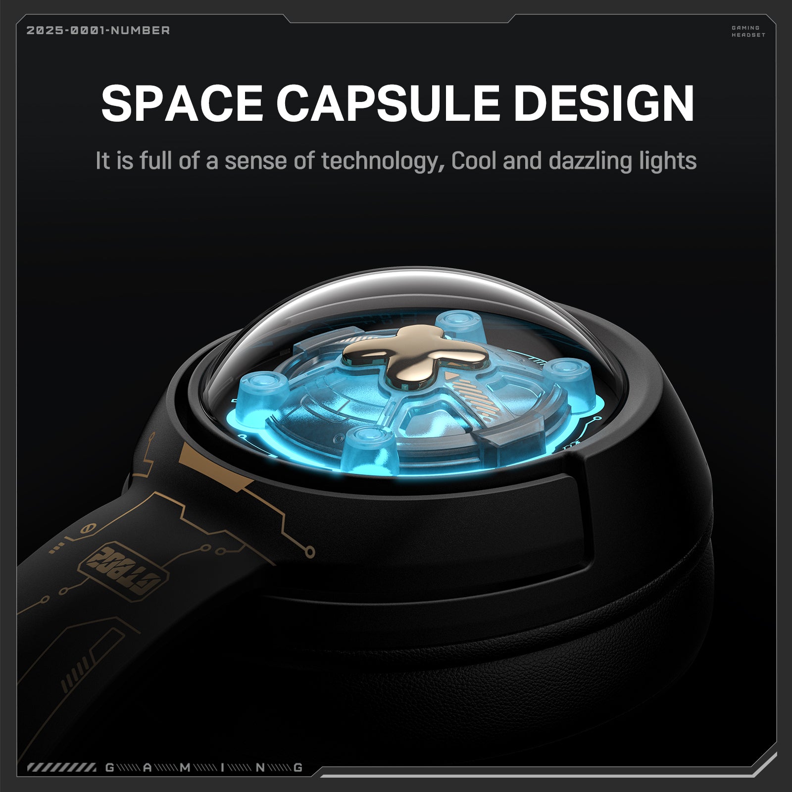 ONIKUMA GT802 Tri-Mode Gaming Headset – 2.4GHz/Bluetooth/Wired, RGB Li ...