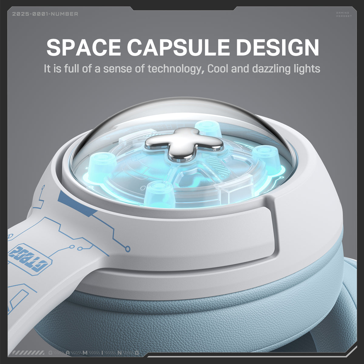 ONIKUMA GT802 Tri-Mode Gaming Headset – 2.4GHz/Bluetooth/Wired, RGB Li ...