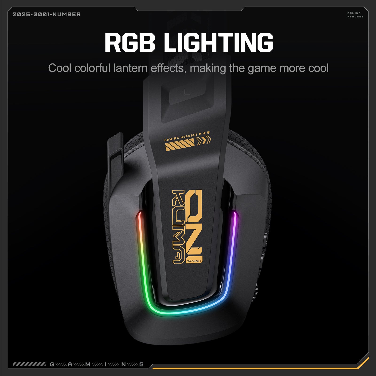 ONIKUMA GT828 Multi-Mode Gaming Headset – 45H Playback, Bluetooth 5.4 ...