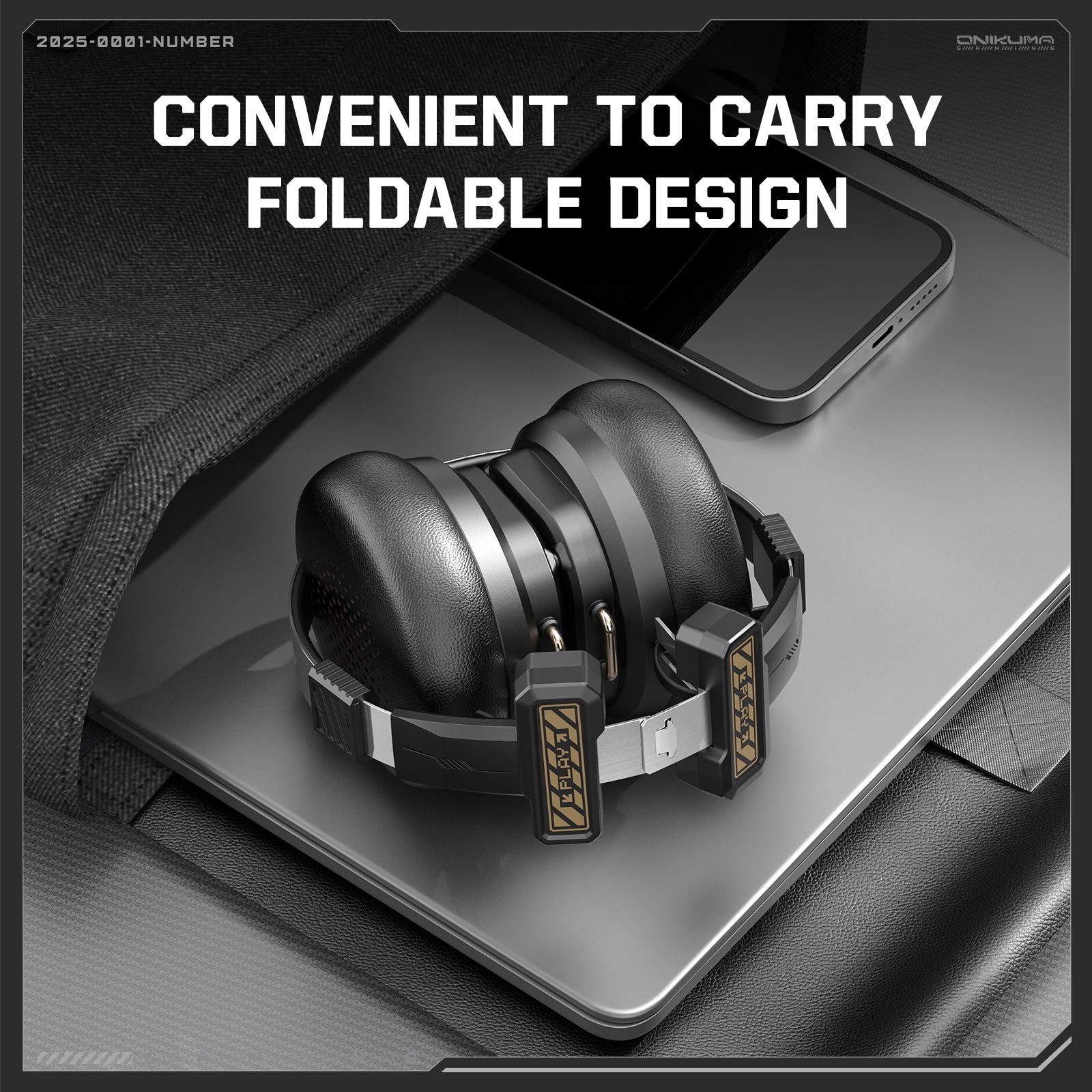 ‌ONIKUMA GT803 Wireless Gaming Headset‌ – Ultra-Light Foldable Design ...