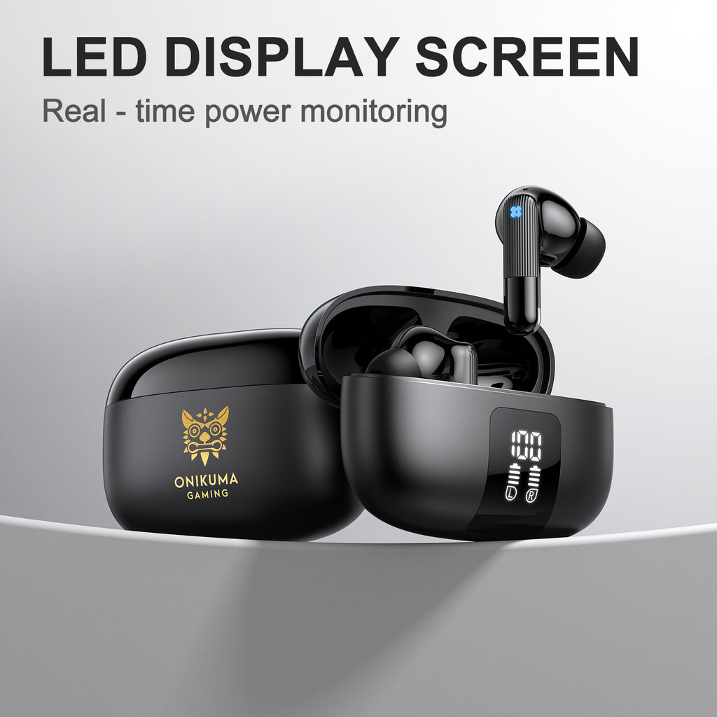 ONIKUMA TX612 Gaming Earbuds -Low Latency Gaming Headset, Hi-Fi Sound ...