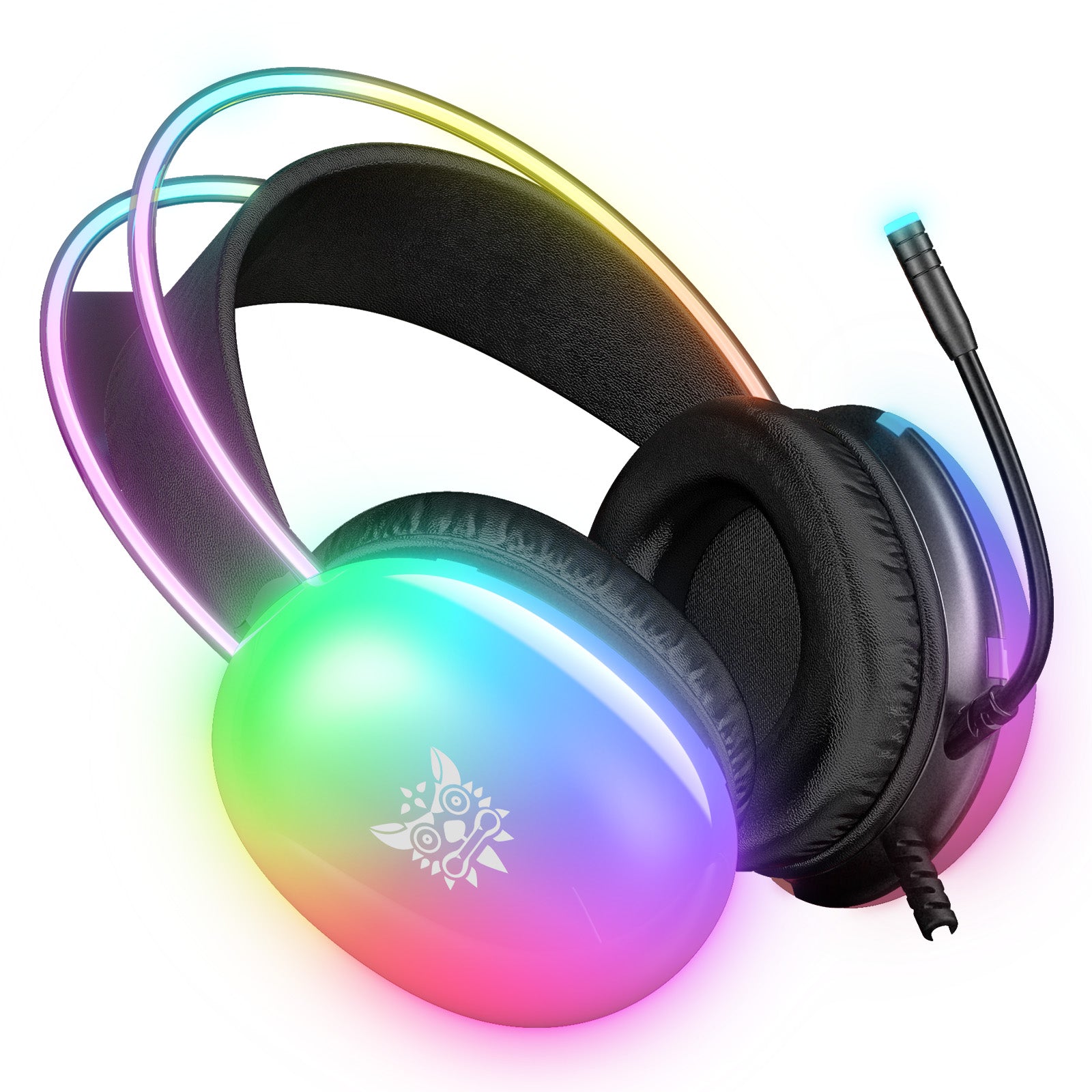 ONIKUMA X25 RGB Gaming Headset Wired Stereo Headphone with Noise ...