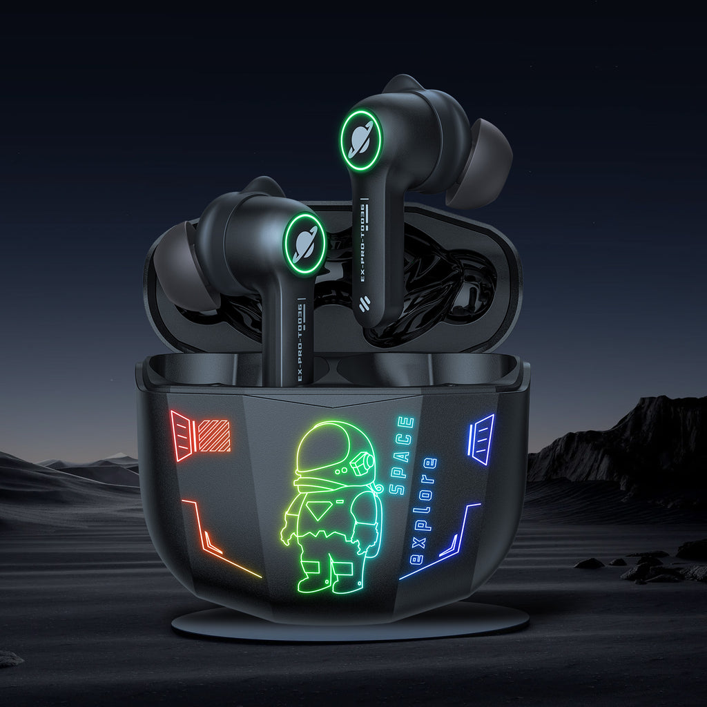 ONIKUMA T36 RGB TWS Gaming Earbuds 40MS Delay Bluetooth5.0 Noise Reduc ...