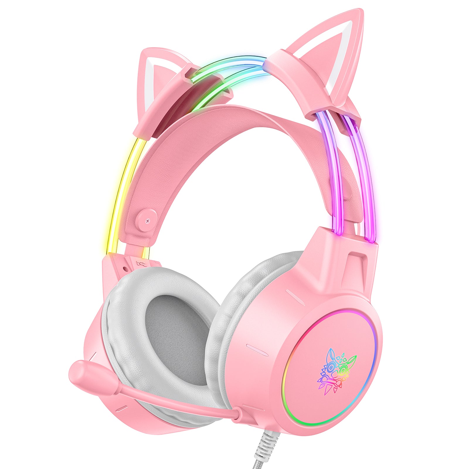 ONIKUMA X15 PRO Cat Ear Headphones, Double-Head Beam Noise Cancelling ...