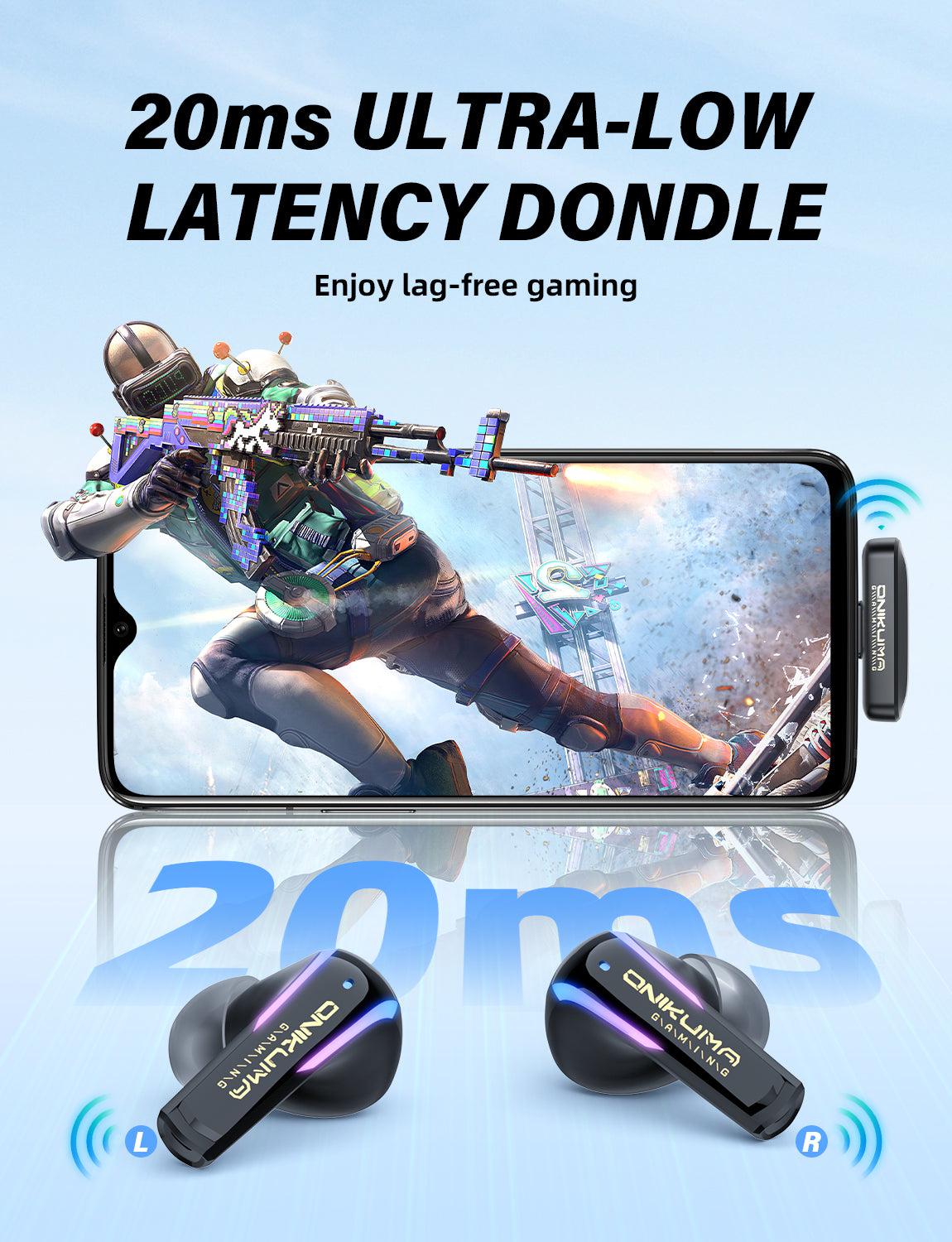 ONIKUMA T27 2.4G Wireless Gaming Earbuds with ENC Mic – Onikuma Gaming