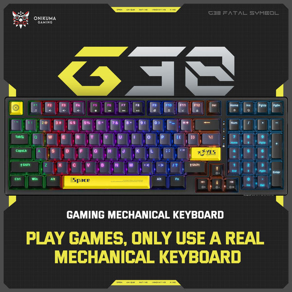 New ONIKUMA G38 Three Color Wired Mechanical Keyboard with Matte Key ...