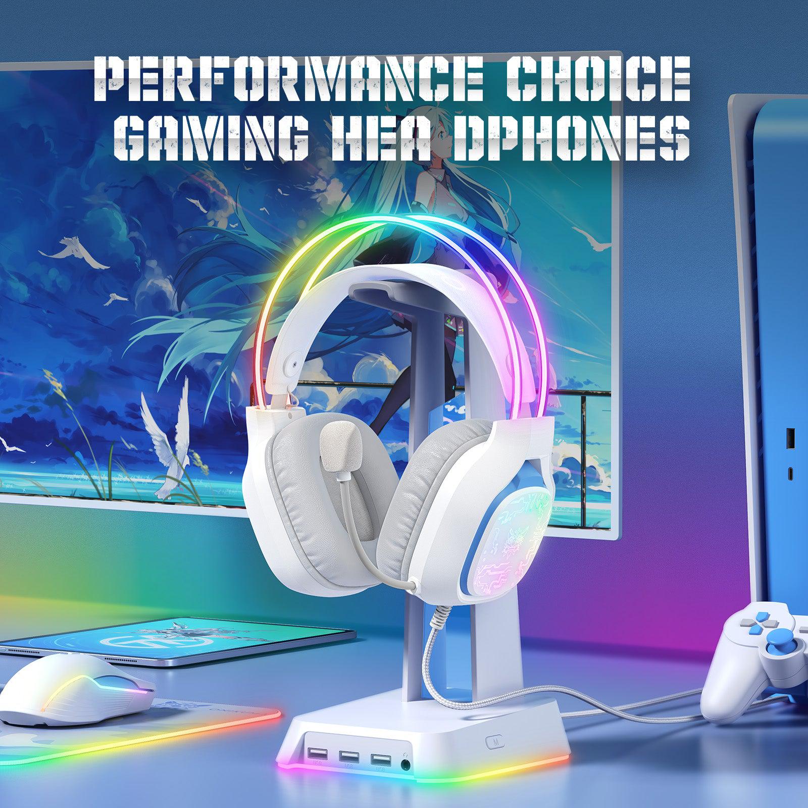 ONIKUMA X22 USB + 3.5mm Cool RGB Dynamic Light Wired Gaming Headset wi – Onikuma Gaming
