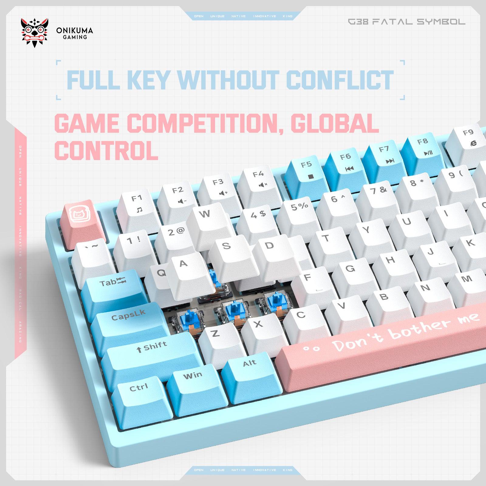 New ONIKUMA G38 Three Color Wired Mechanical Keyboard with Matte Key ...