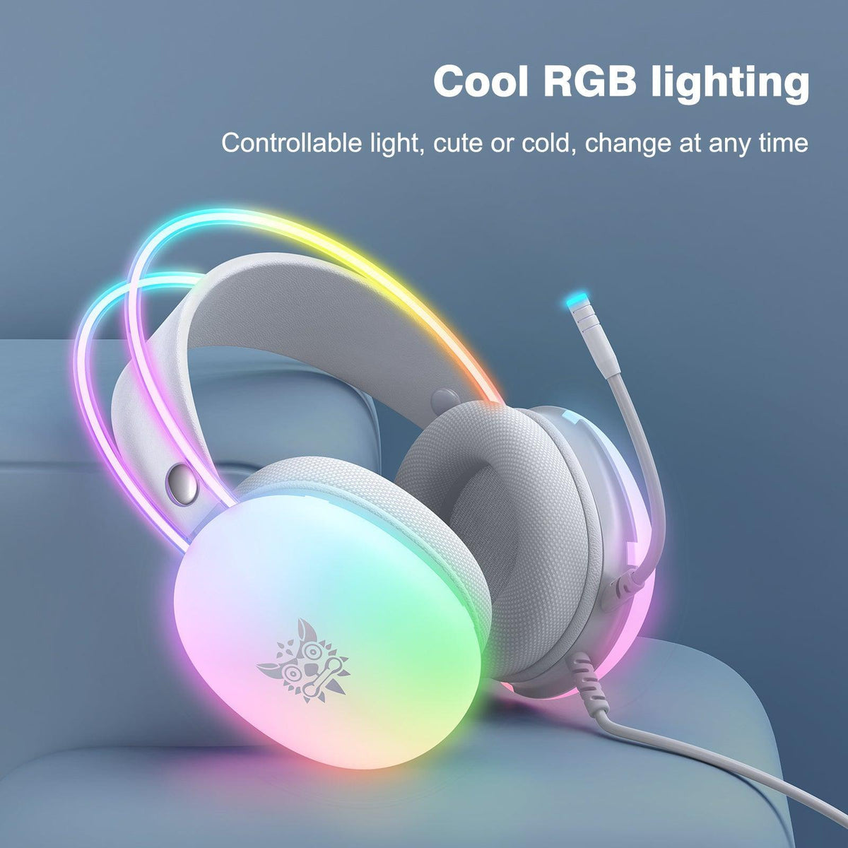 ONIKUMA X25 RGB Gaming Headset Wired Stereo Headphone with Noise ...