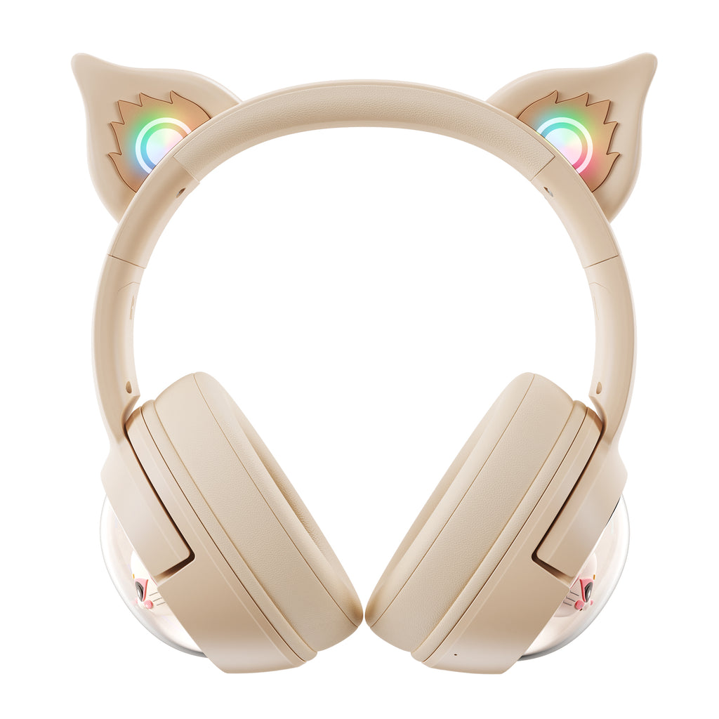 ONIKUMA B5 RGB Cat Ear Bluetooth Wireless Gaming Headset, HD Mic Game ...