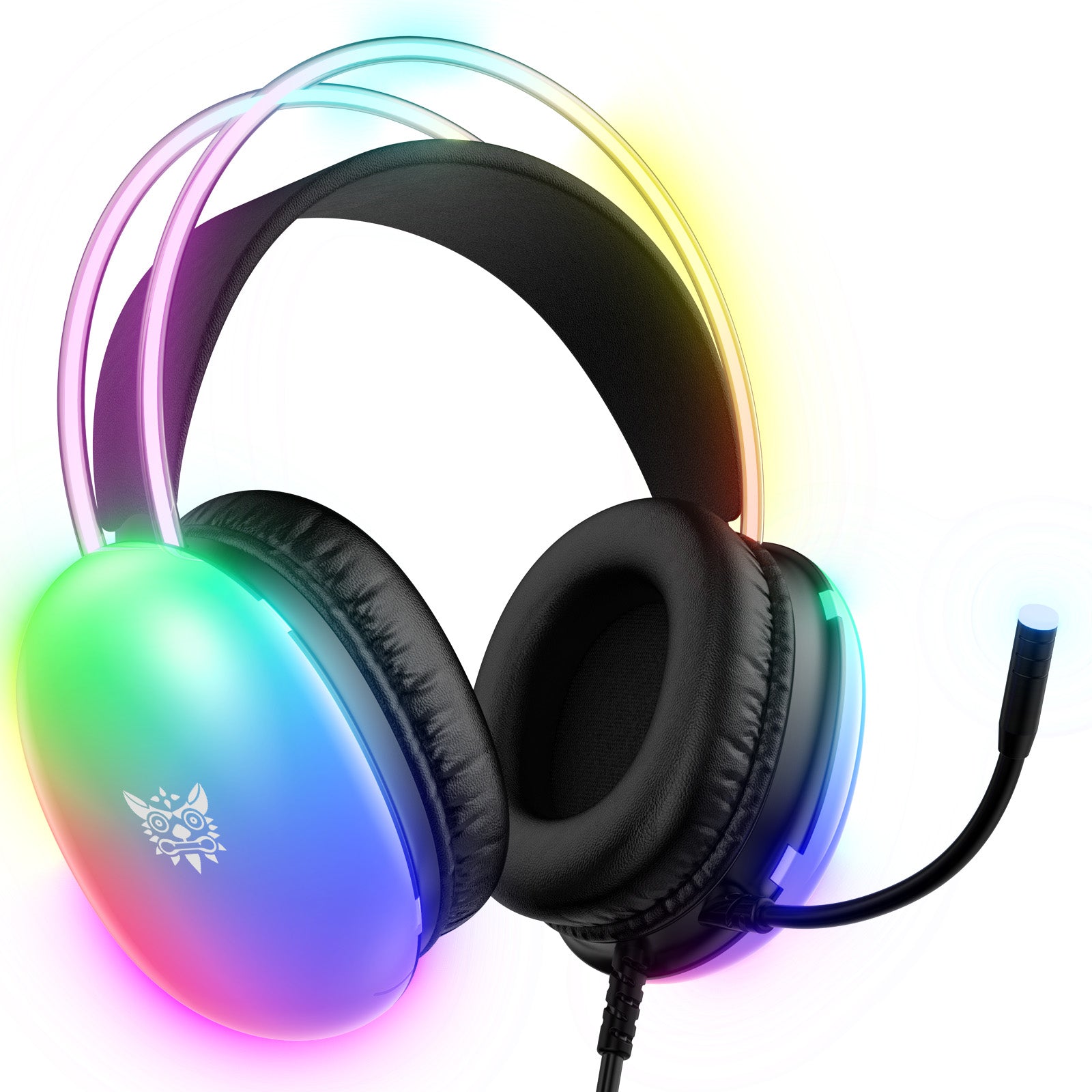 ONIKUMA X25 RGB Gaming Headset Wired Stereo Headphone with Noise ...