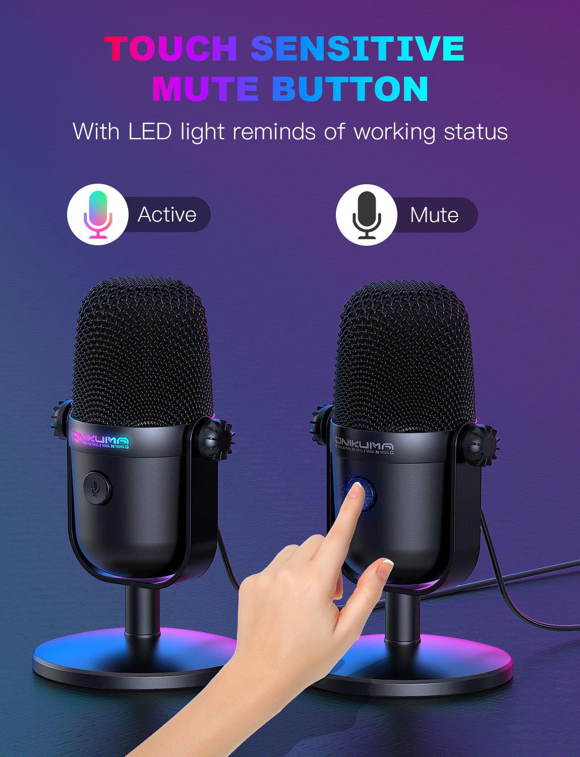ONIKUMA M830 USB Condenser Gaming Microphone Mini USB Microphone – Onikuma Gaming