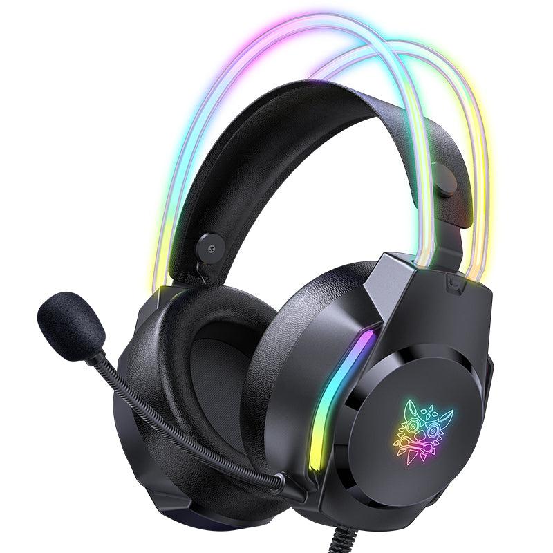 ONIKUMA X26 Head-mounted Earphone RGB Light With Cat's Ears Glow Noise ...