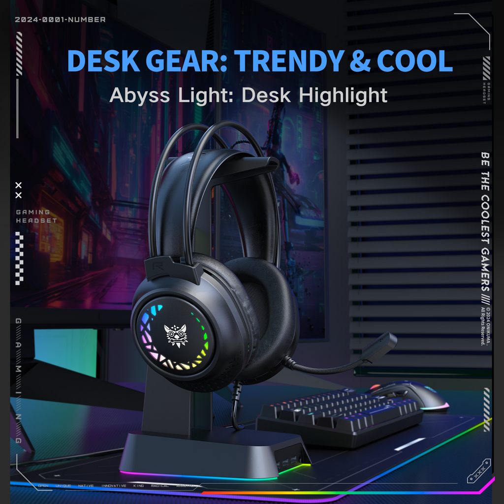 ‌ONIKUMA X92 Gaming Headsets – RGB Lighting, 3D Surround Sound & Compe ...