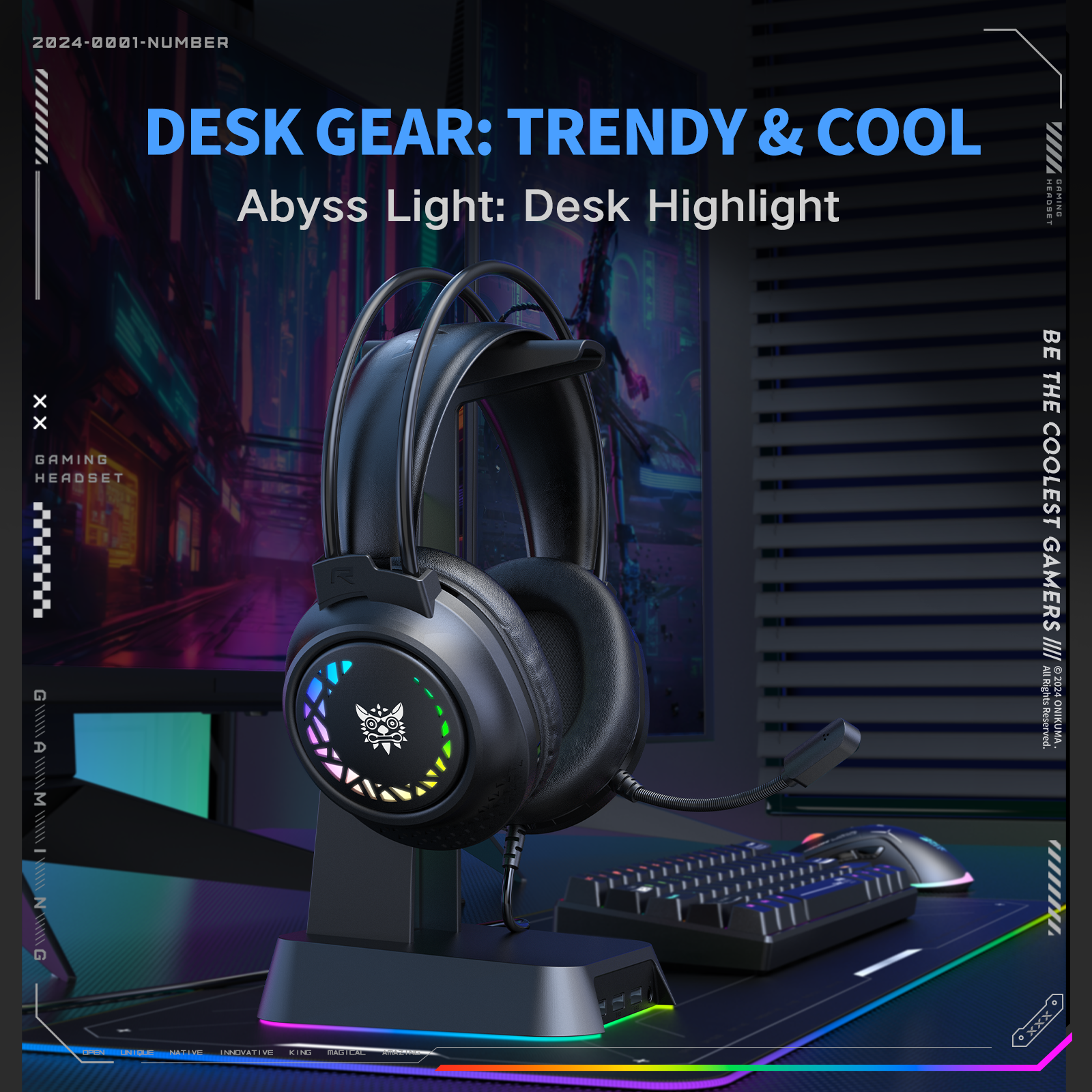 ‌ONIKUMA X92 Gaming Headsets – RGB Lighting, 3D Surround Sound & Compe ...