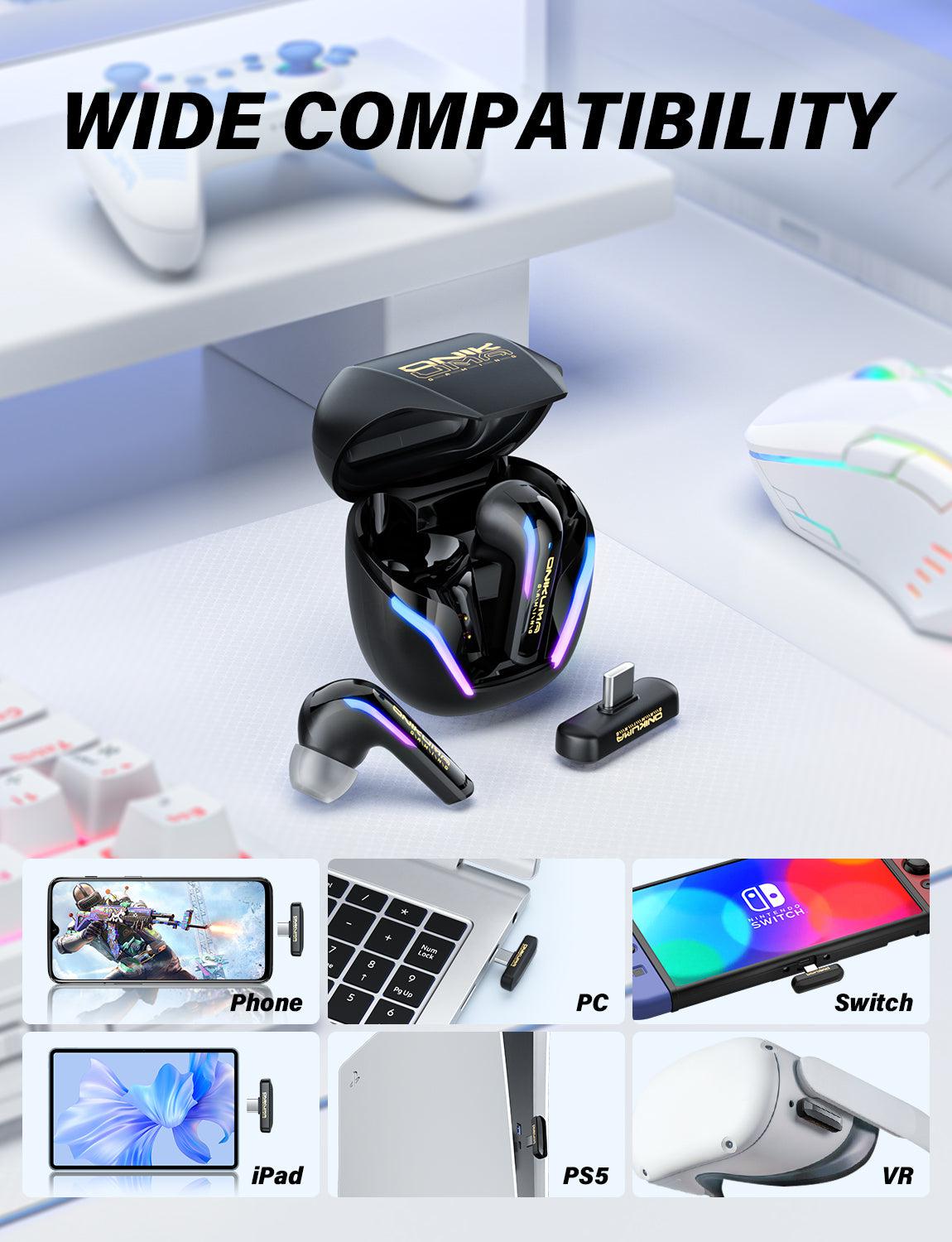 ONIKUMA T27 2.4G Wireless Gaming Earbuds with ENC Mic – Onikuma Gaming