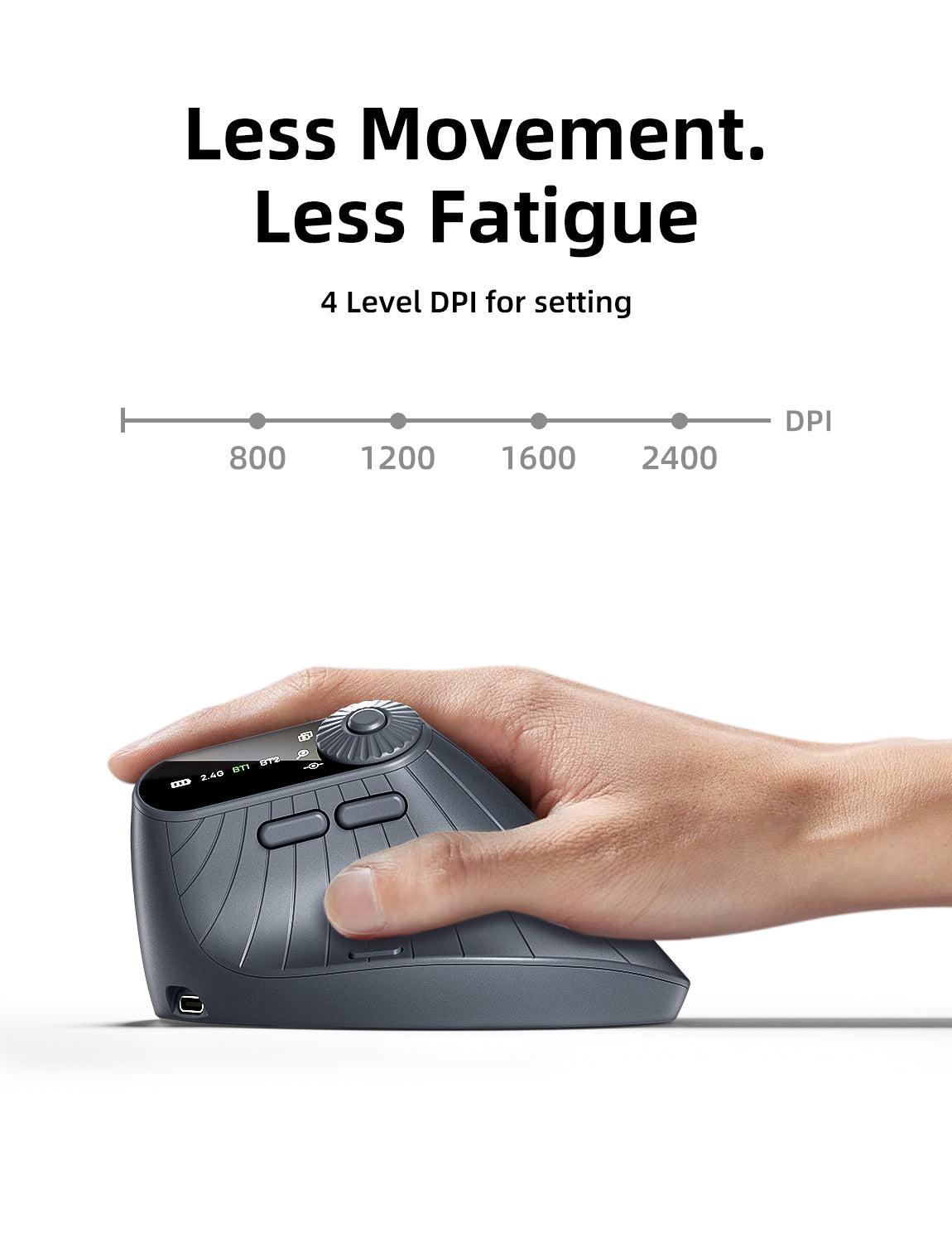 ONIKUMA CW932 Wireless Vertical Mouse Ergonomic Mouse Rechargeable 2.4 ...