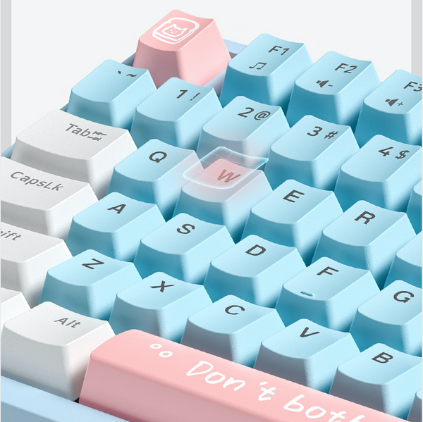 ONIKUMA G52 82 Keys Wired Gaming Keyboard,Mechanical Blue Switch, Rain ...