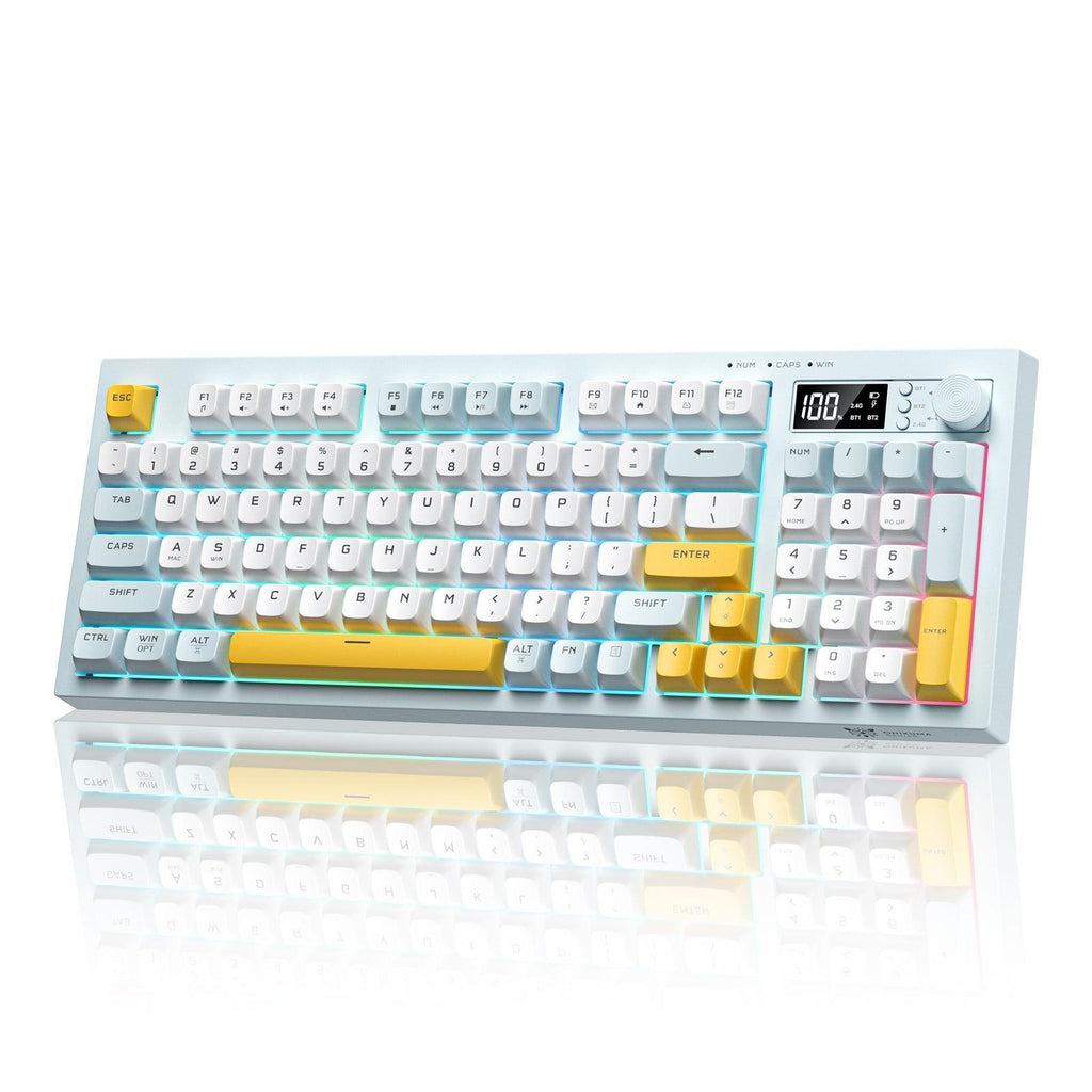 ONIKUMA G80 94 Keys Wireless Keyboard with LCD Screen & Multifunction ...