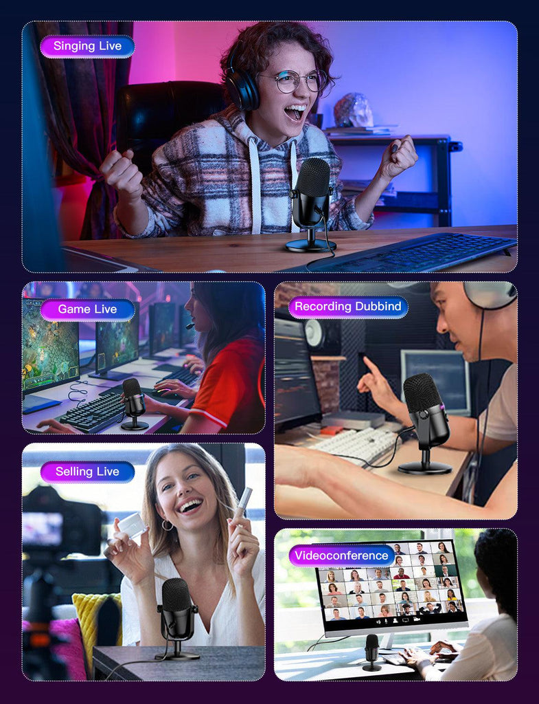 ONIKUMA M830 USB Condenser Gaming Microphone Mini USB Microphone – Onikuma Gaming