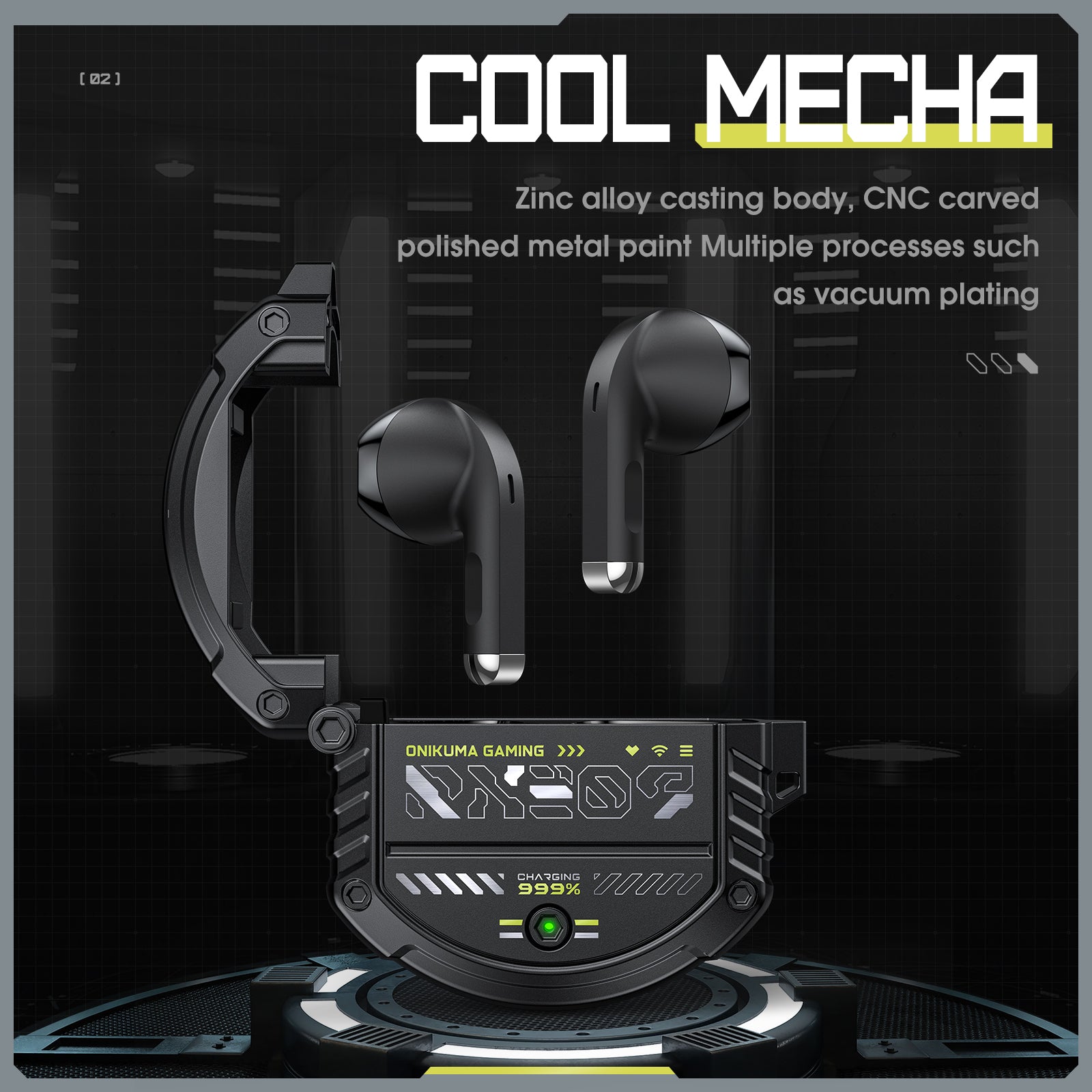 ONIKUMA T309 Mechanical Bluetooth Earphone, High Sensitivity Wireless – Onikuma Gaming