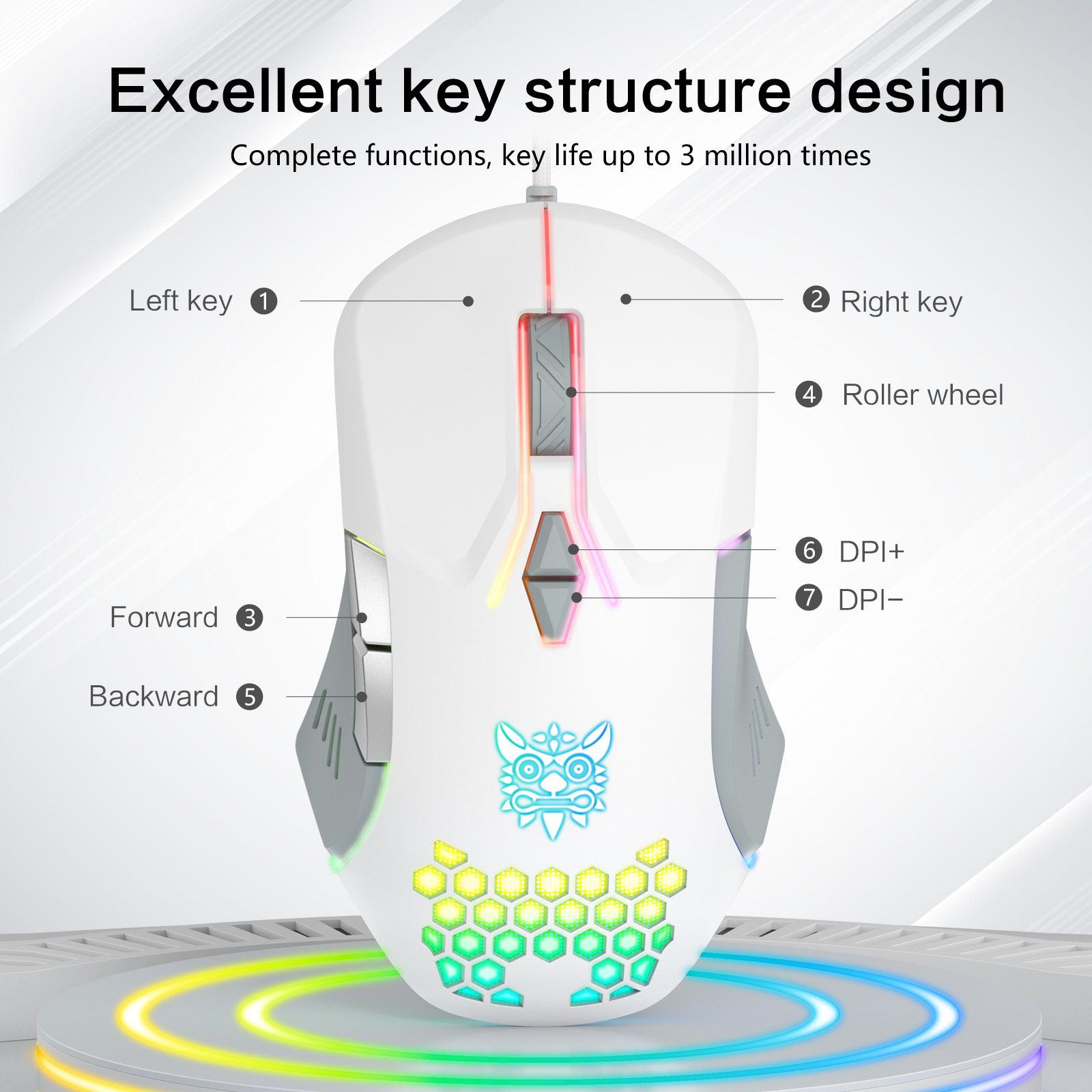 ONIKUMA CW902 Wired Gaming Mouse With Colorful Lighting – Onikuma Gaming