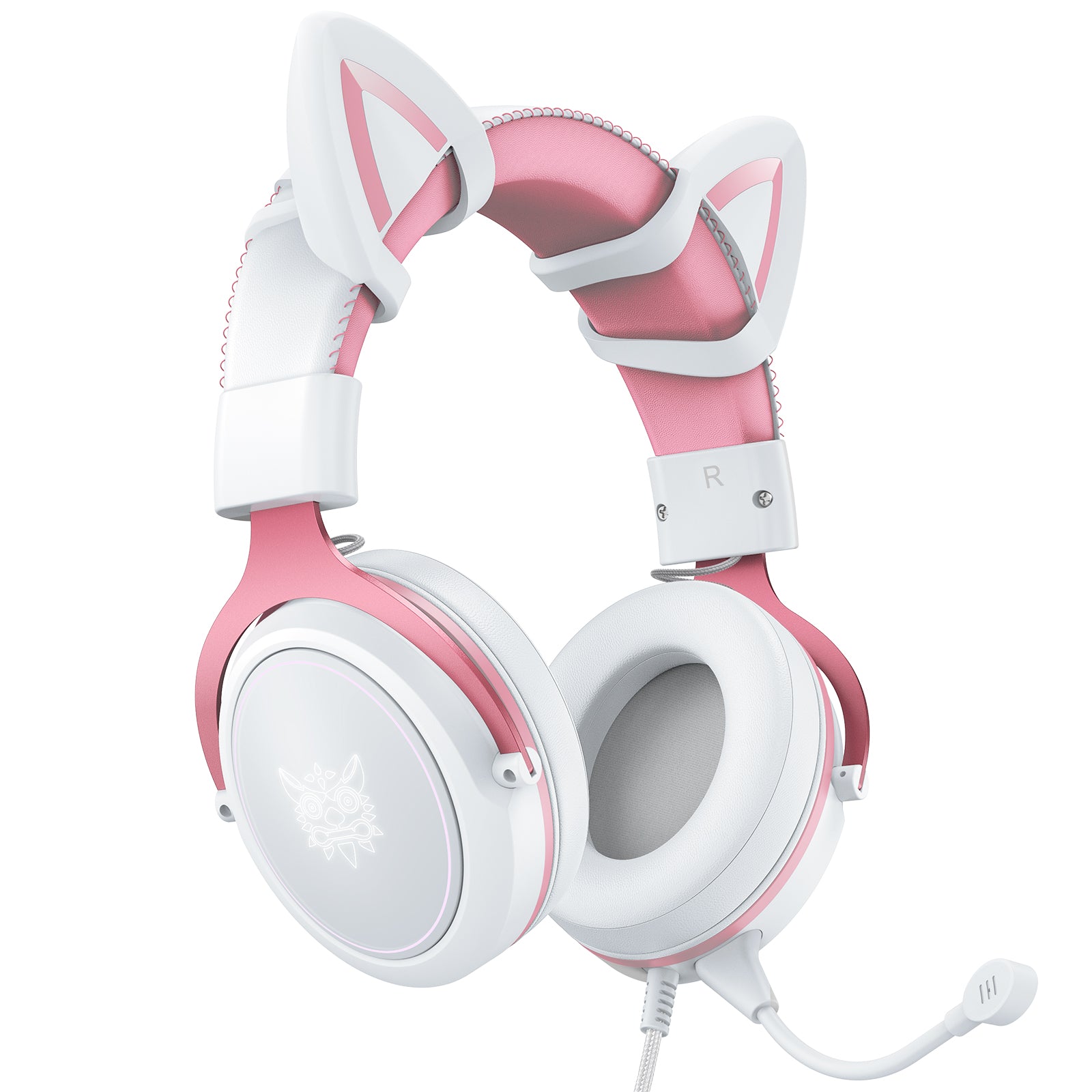 ONIKUMA X10 Pink Cat Ears Stereo Noise Cancellation Gaming Headset ...