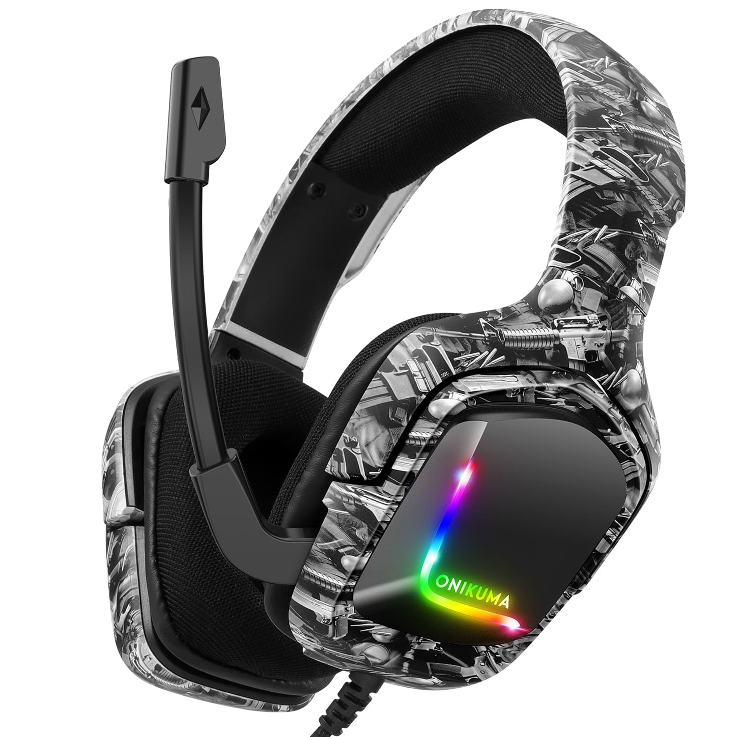 ONIKUMA K20 Wired Gaming Headsets With Microphone RGB Light – Onikuma ...