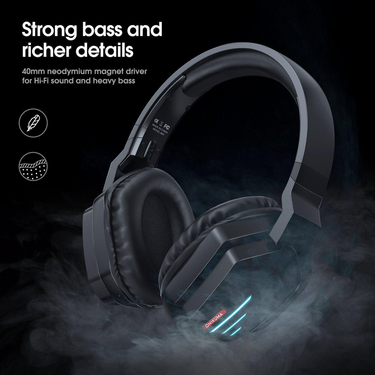 ONIKUMA B60 Wireless Bluetooth Gaming Headset – Onikuma Gaming