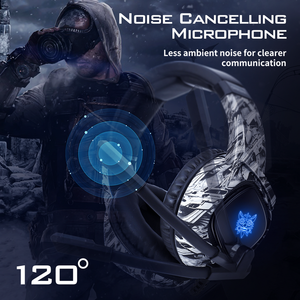 ONIKUMA K19 Professional Gaming Headphone with RGB LED Backlight ...